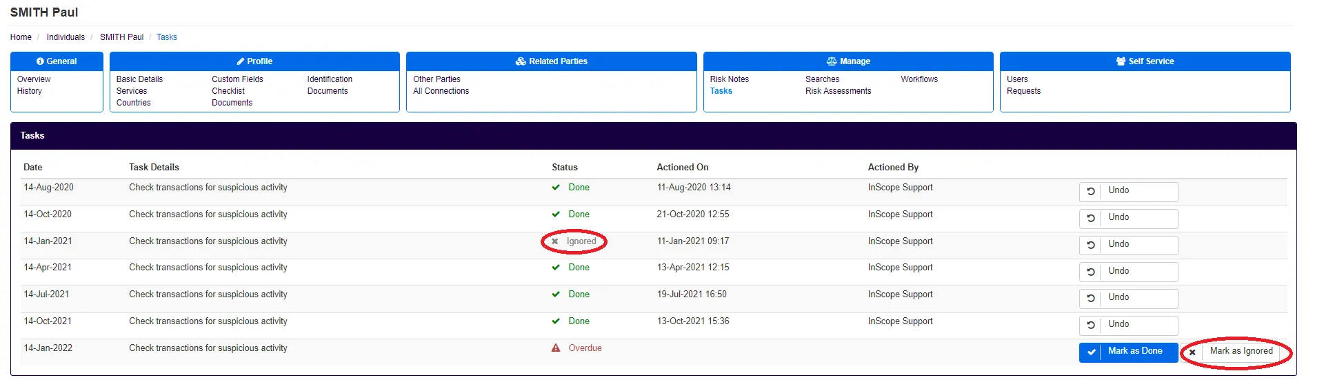 Version 8.1 | InScope-AML